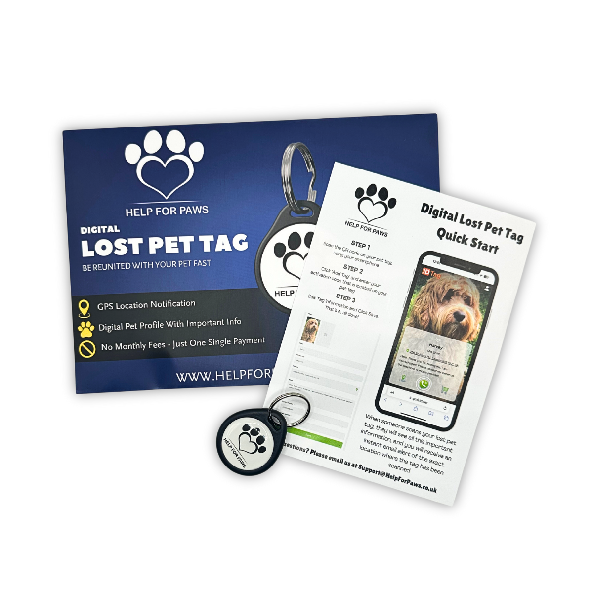 Help For Paws™ Digital Lost Pet Tag